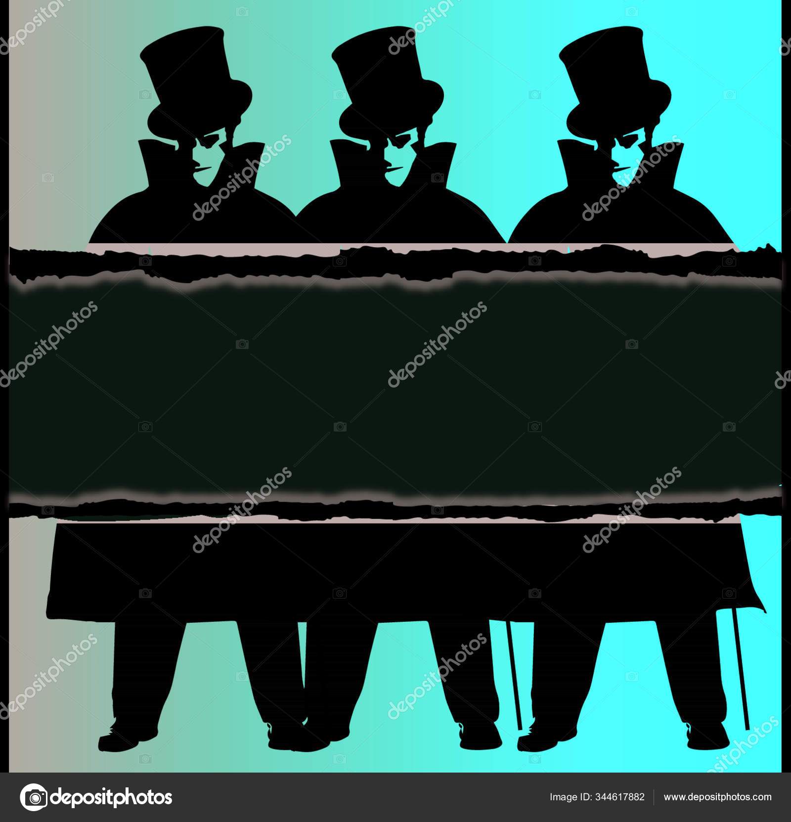 Jack Ripper Background Shadows Rip Silhouette Red Background Stock ...