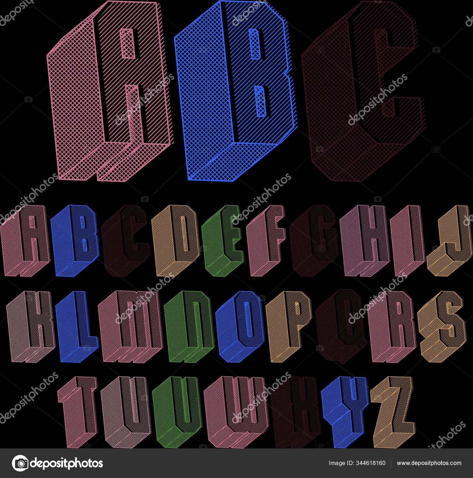 Font Lines Textures Simple Shaped Geometric Letters Alphabet Great Font ...