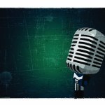Microphone poster background Stock Vector Image by ©ranker666 #3385360