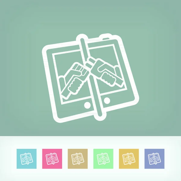 Plug Web Connection Sign Graphic Illustration Stock Vector Image by ...