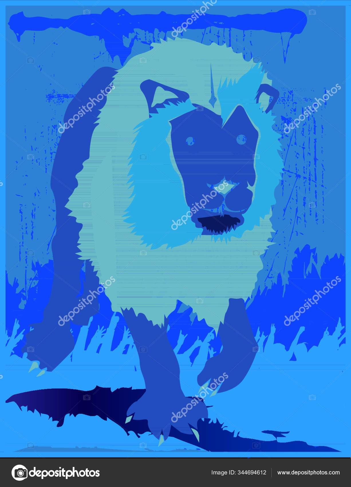 León Signo Ilustración Gráfica Vector de stock por ©YAYImages 344694612