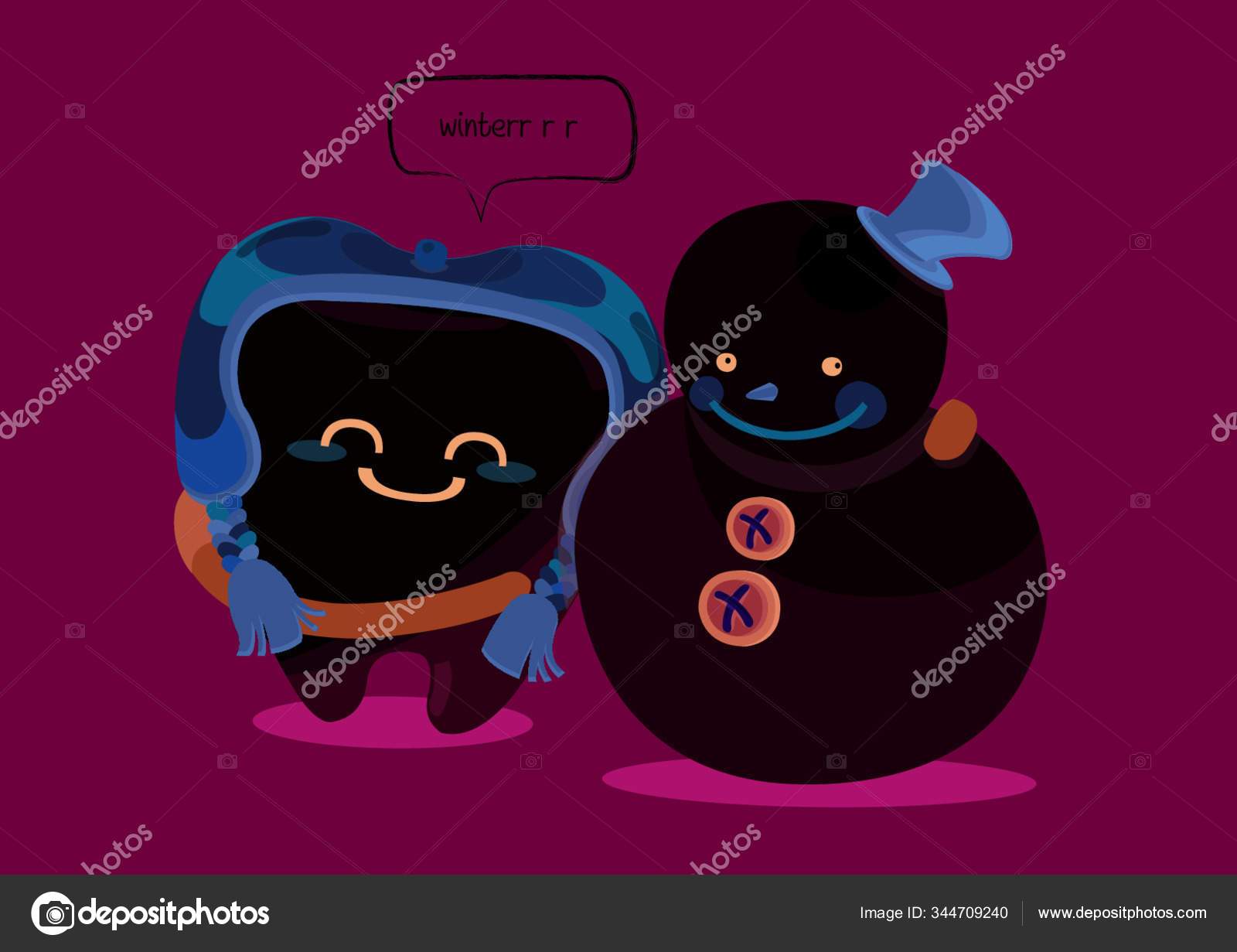 Winter Tooth Graphic Illustration Stock Vector Image by ©YAYImages ...