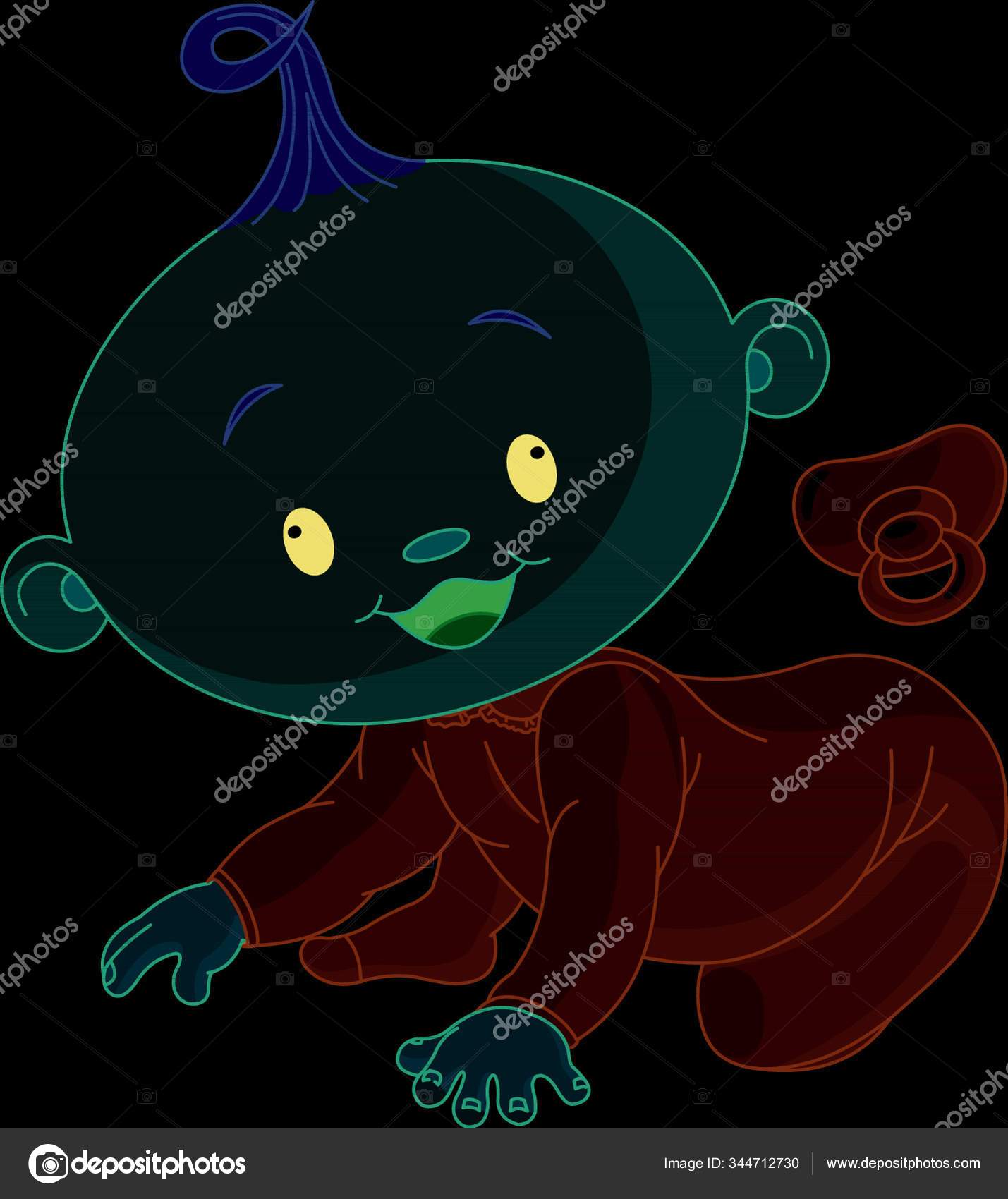 Illustration Creeping Baby Boy Stock Vector Image by ©YAYImages #344712730