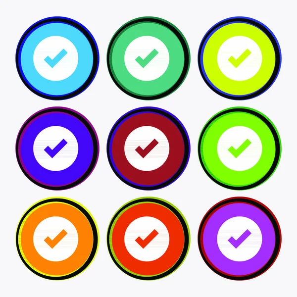 Check Mark Sign Icon Confirm Approved Symbol Symbols Square Buttons ...