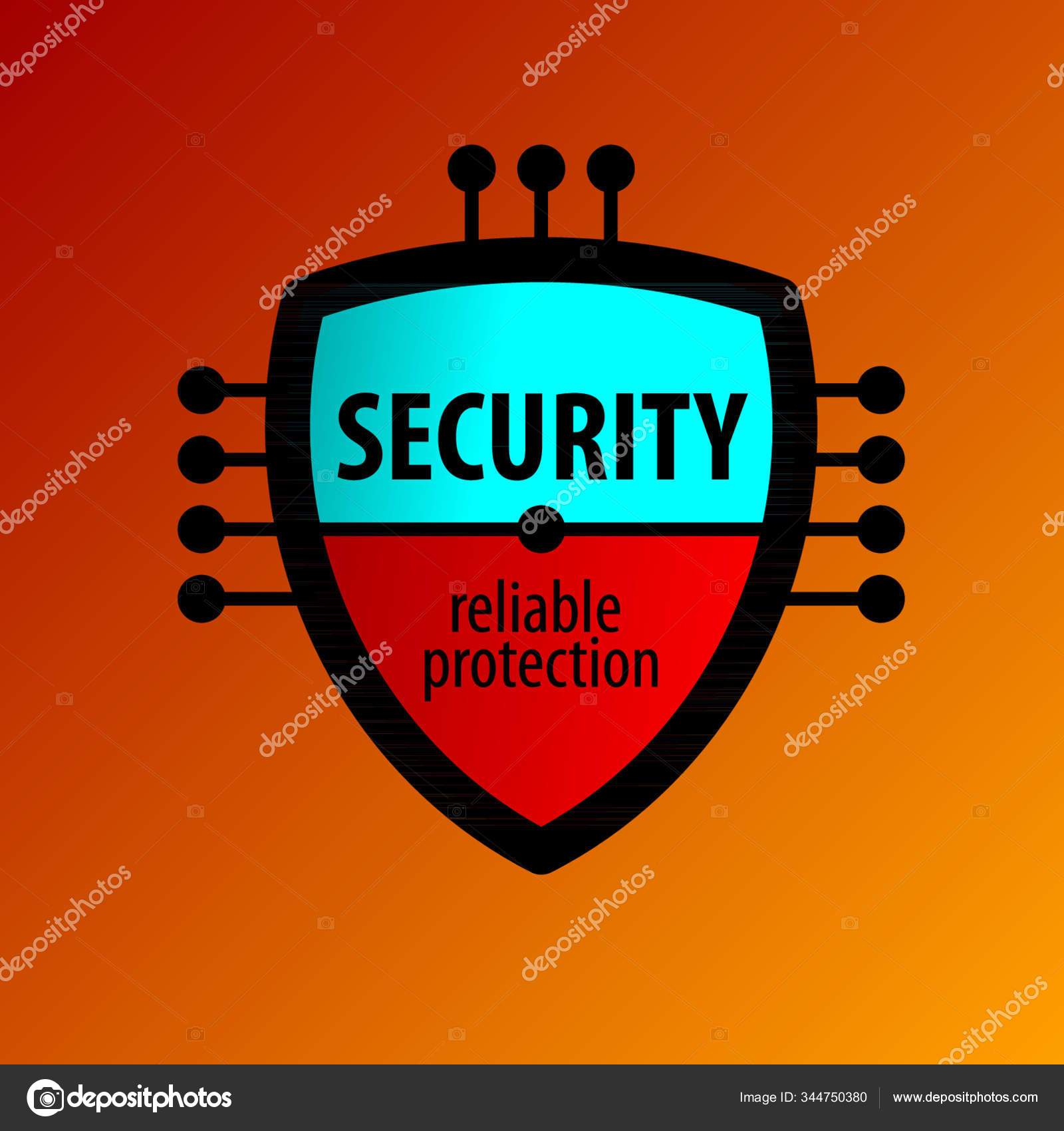 Vector Logo Electronic Protection Police Stock Vector Image by ...