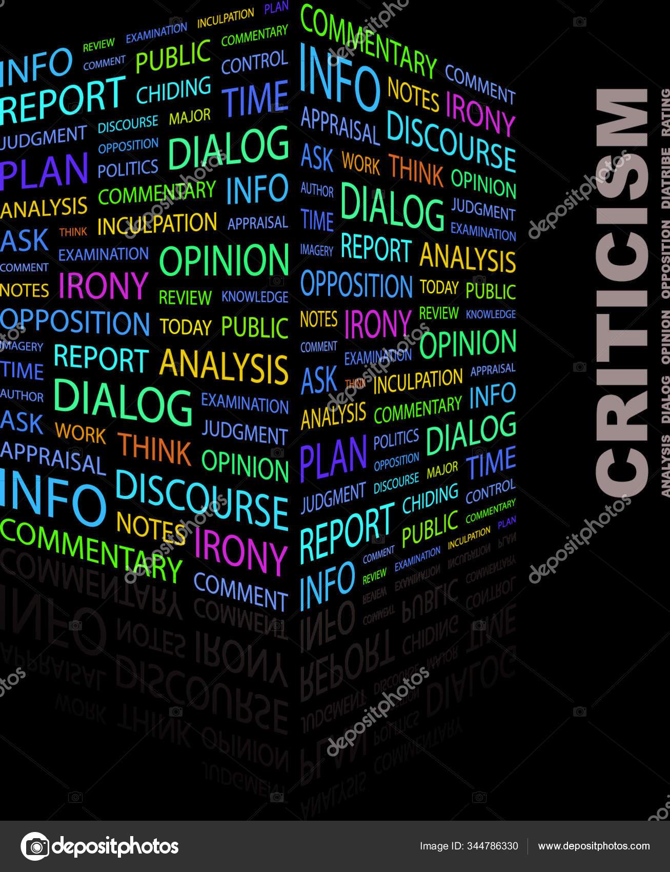 Criticism Word Cloud Concept Illustration Wordcloud Collage Stock ...