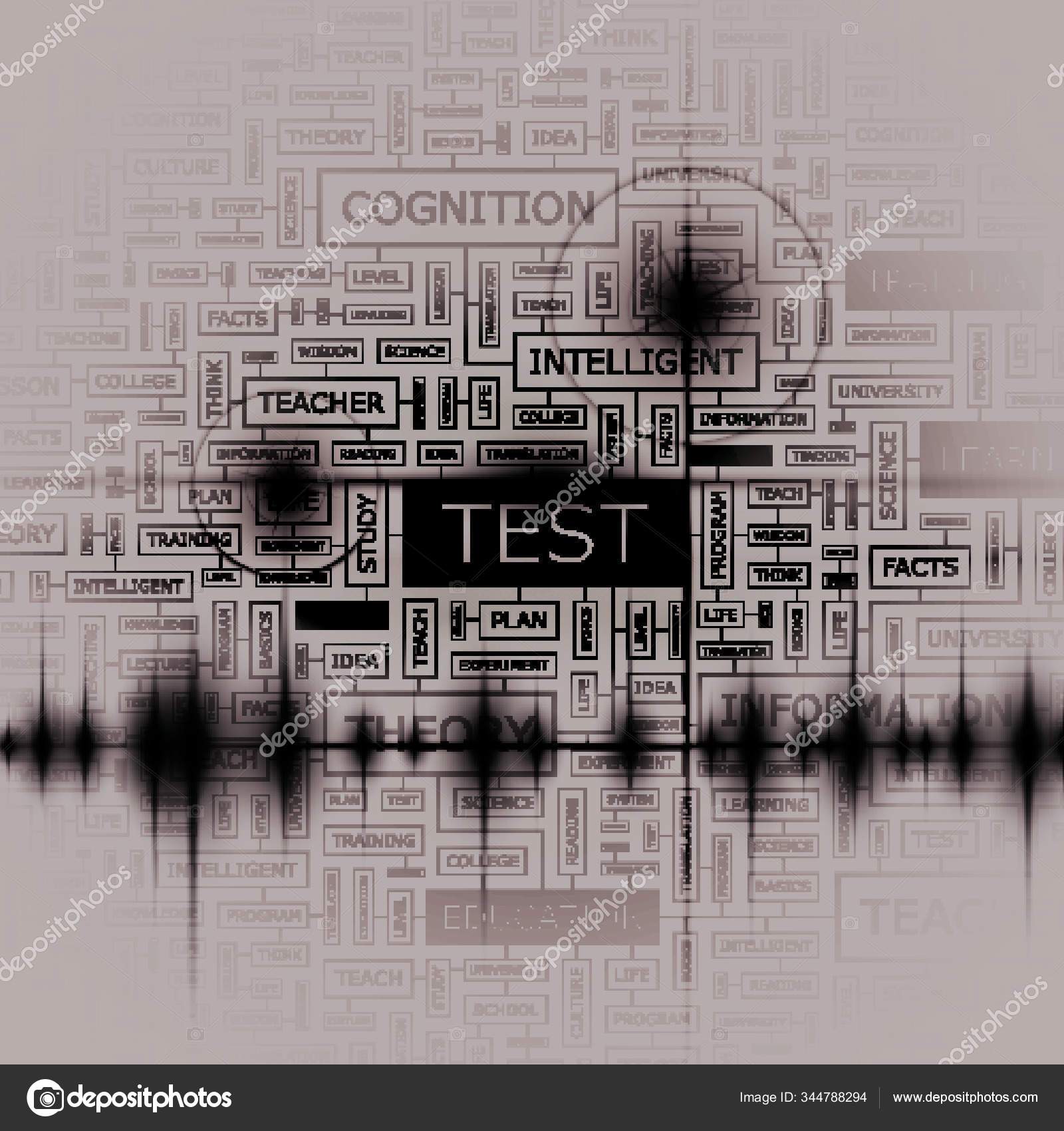 Test Background Concept Wordcloud Illustration Print Concept Word Cloud ...