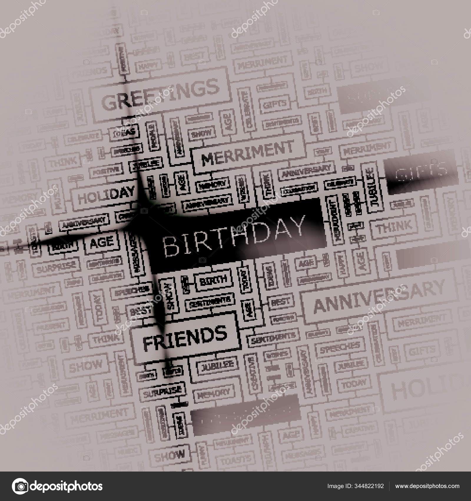 Birthday Background Concept Wordcloud Illustration Print Concept Word ...