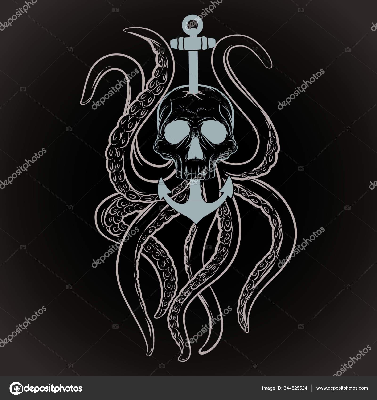 Octopus Jolly Roger Tattoo