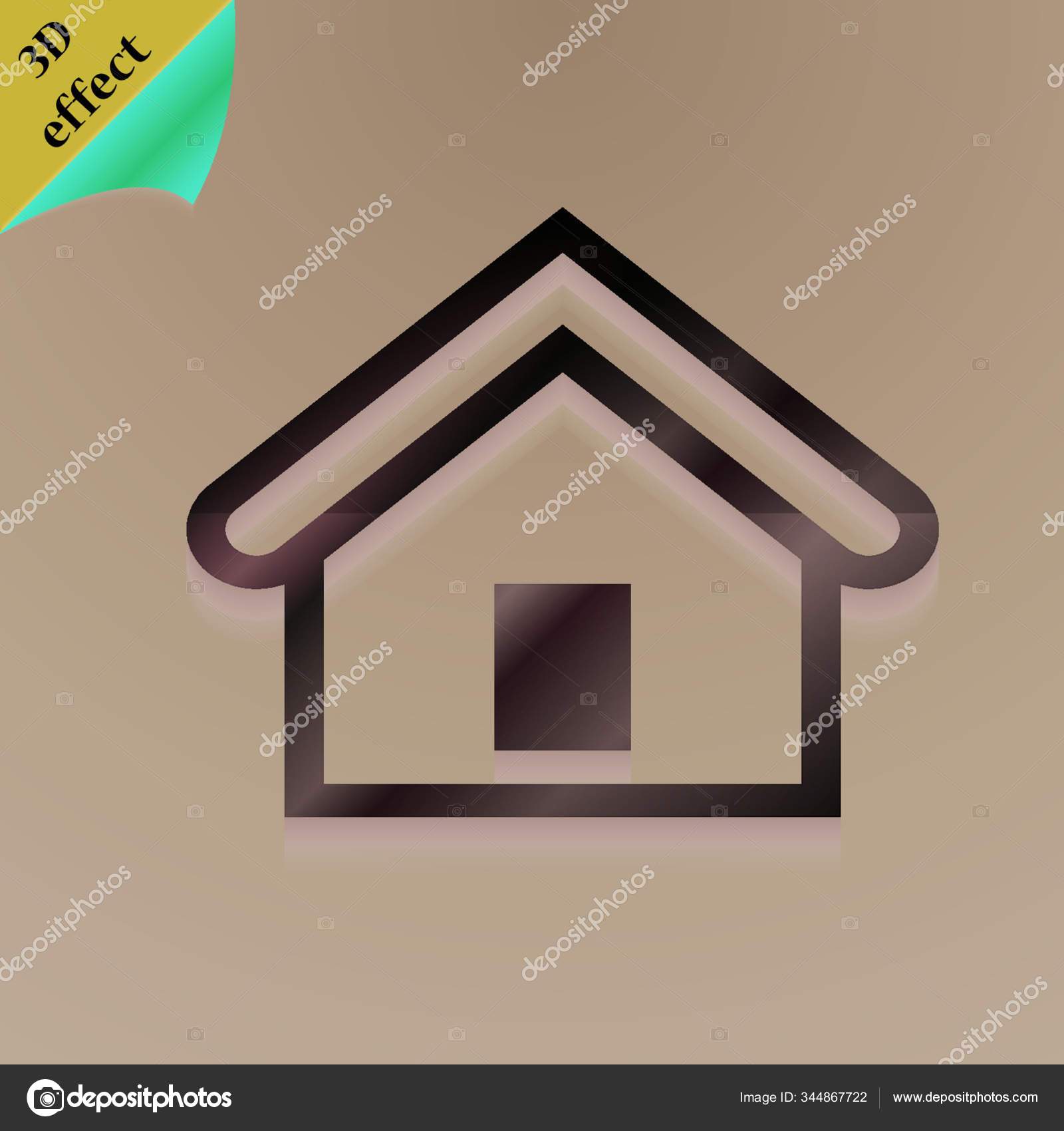 House Icon Symbol Style Trendy Modern Design Space Your Text Stock ...