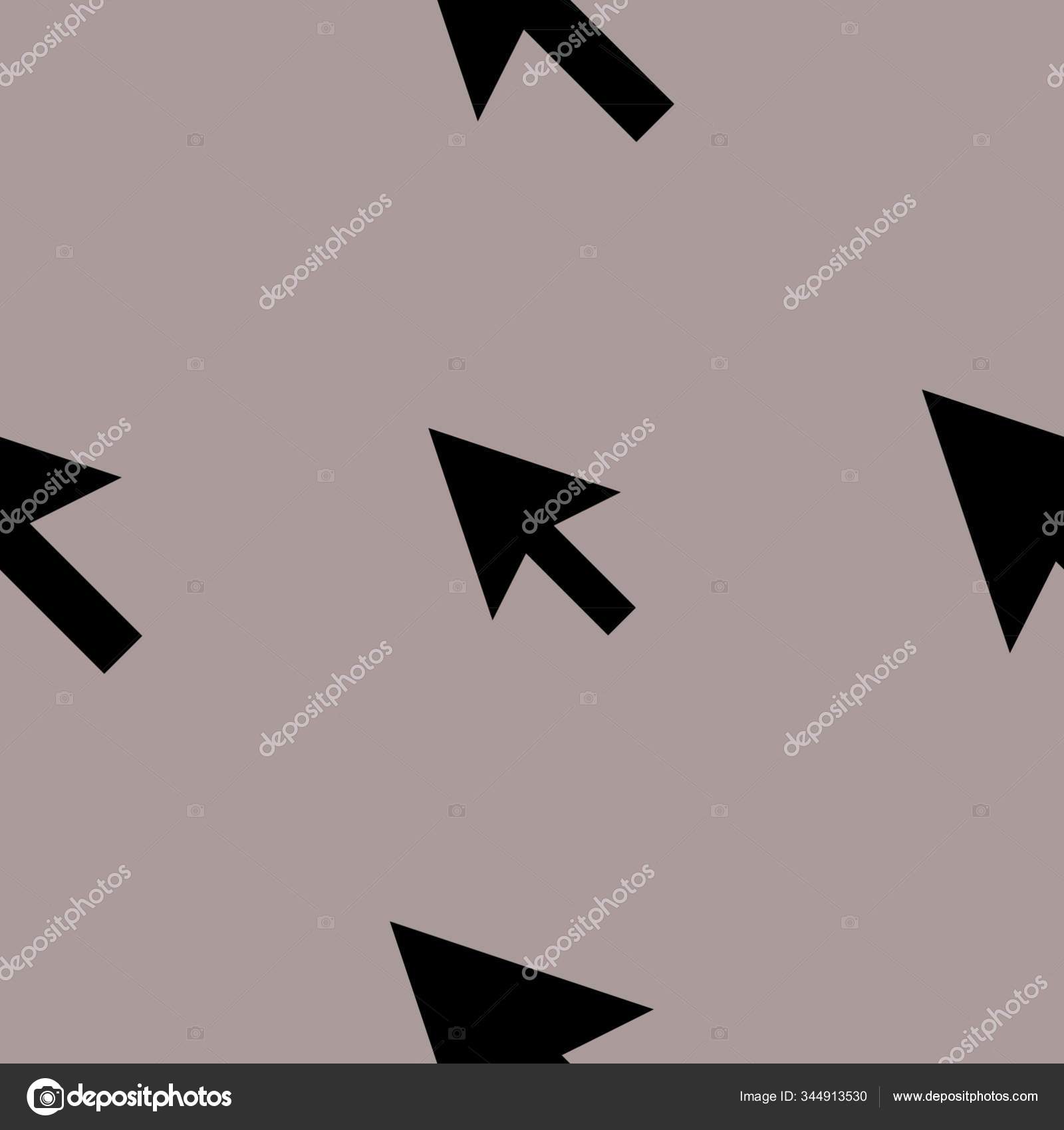 Arrow Cursor Computer Mouse Icon Sign Seamless Pattern Gray Background Stock Vector Image by ...