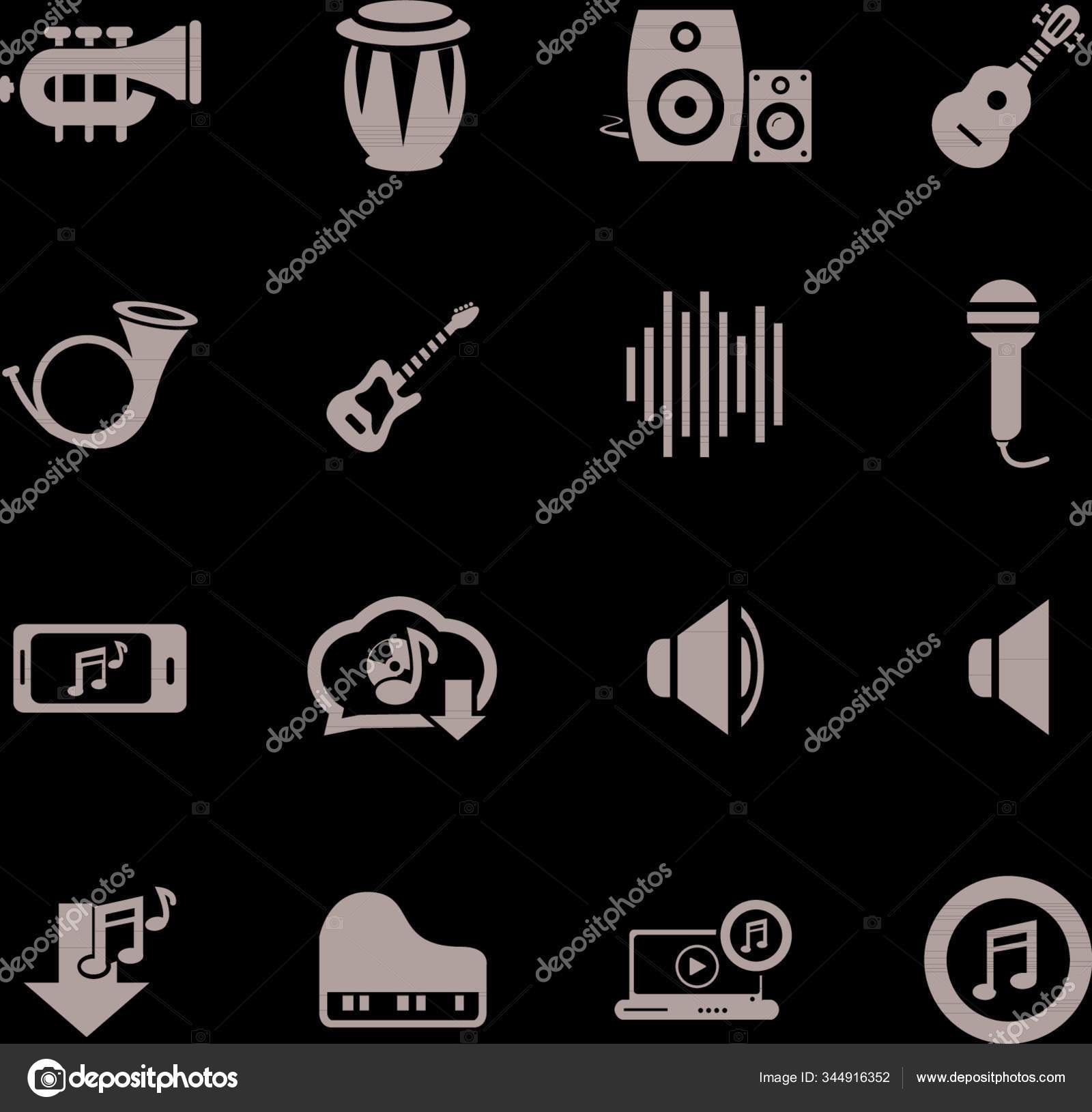Music Symbol Web Icons User Interface Stock Vector Image by ©YAYImages ...