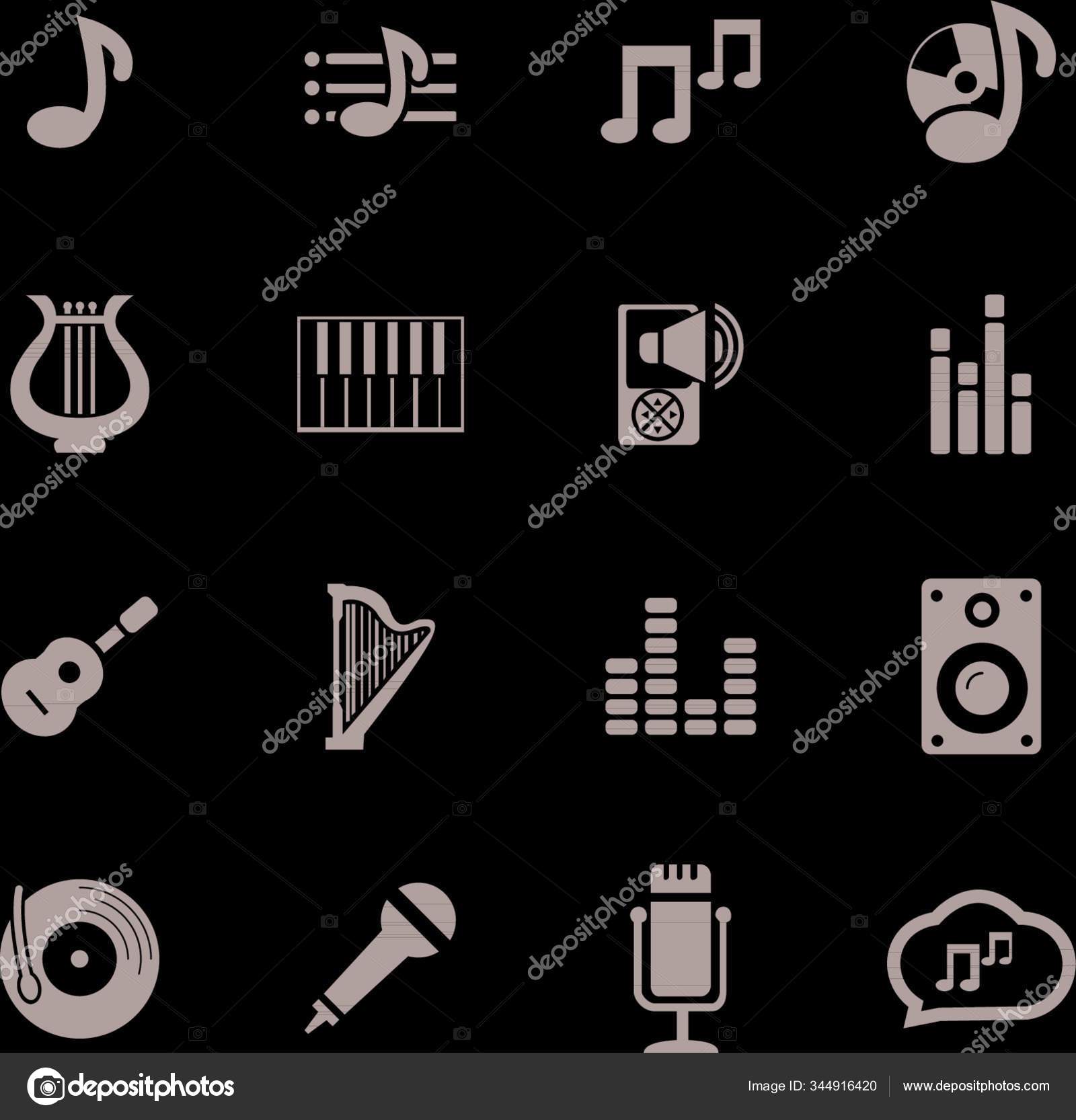 Music Symbol Web Icons User Interface Stock Vector Image by ©YAYImages ...