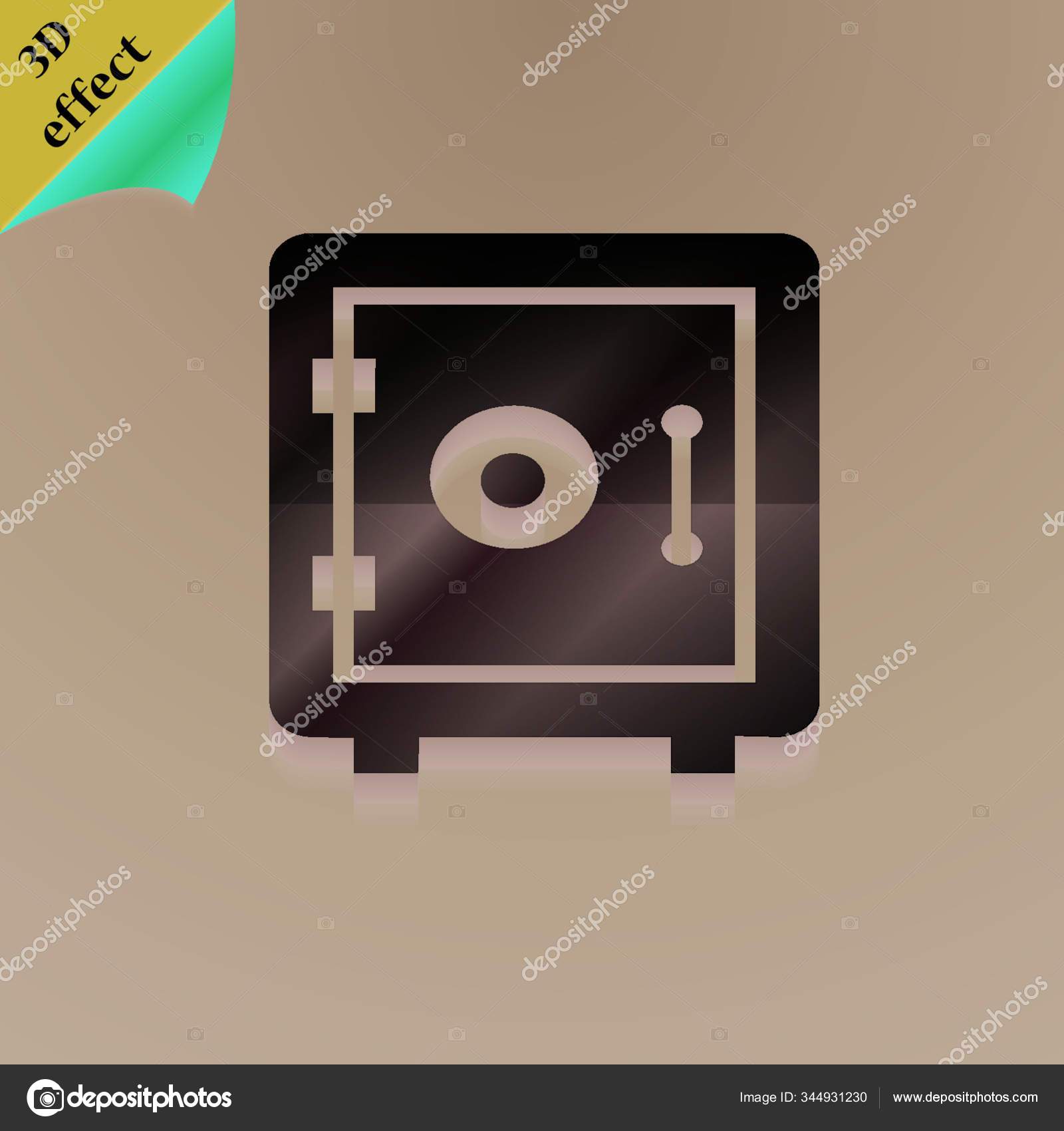 Safe Icon Symbol Style Trendy Modern Design Space Your Text Stock ...