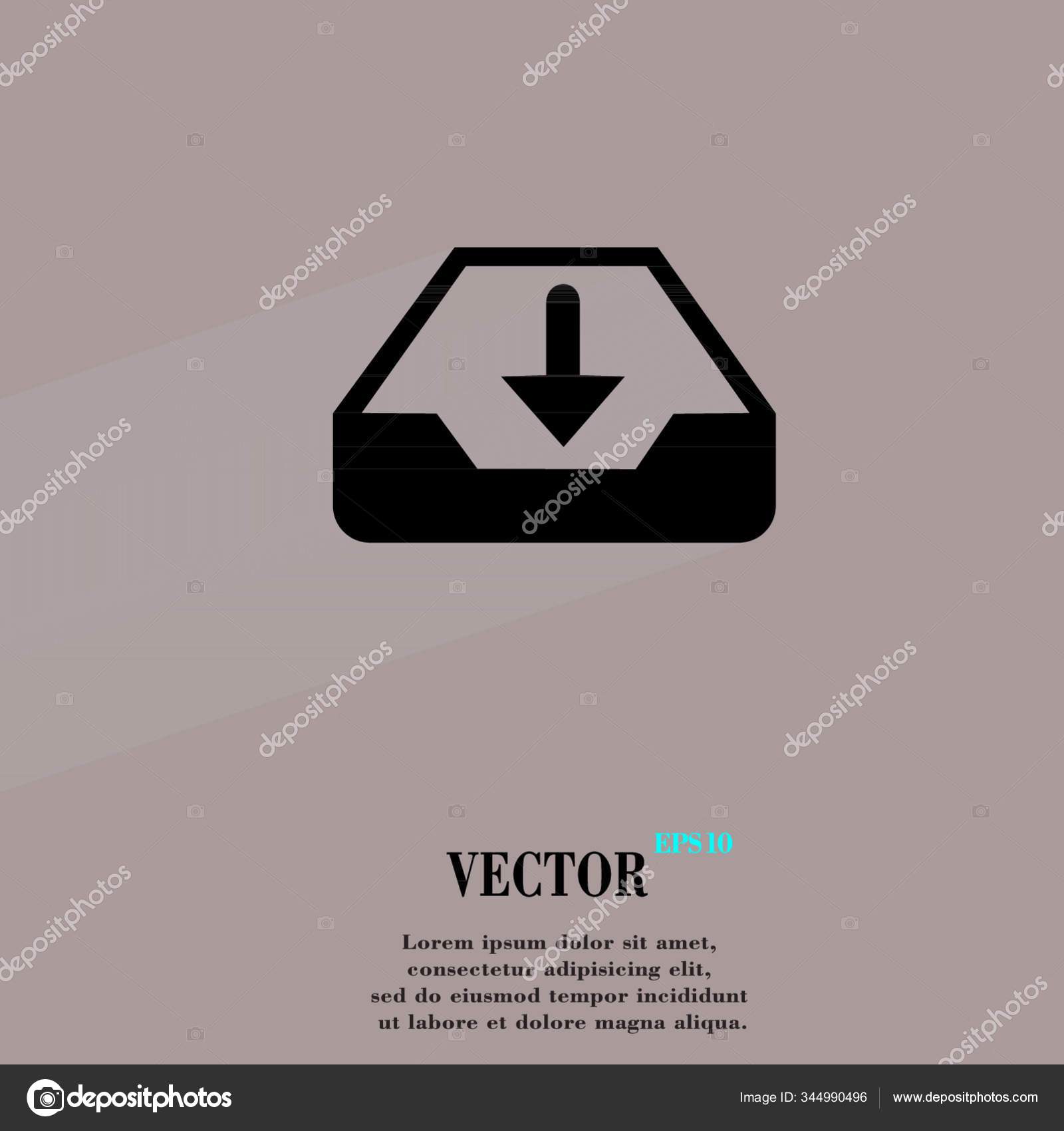 Restore Symbol Flat Modern Web Design Long Shadow Space Your Stock ...