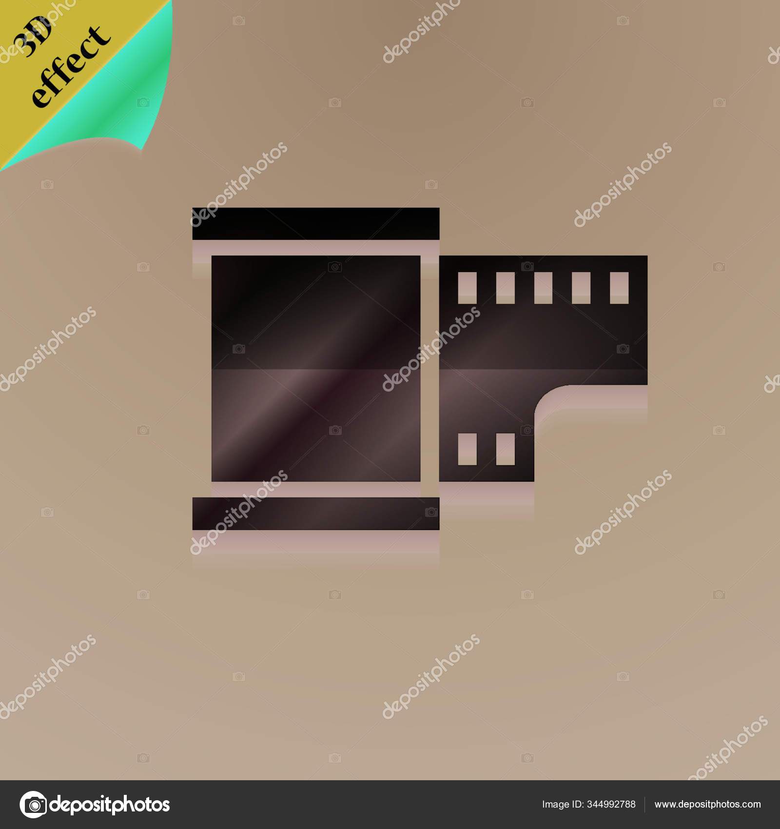 Negative Films Icon Symbol Style Trendy Modern Design Space Your Stock ...