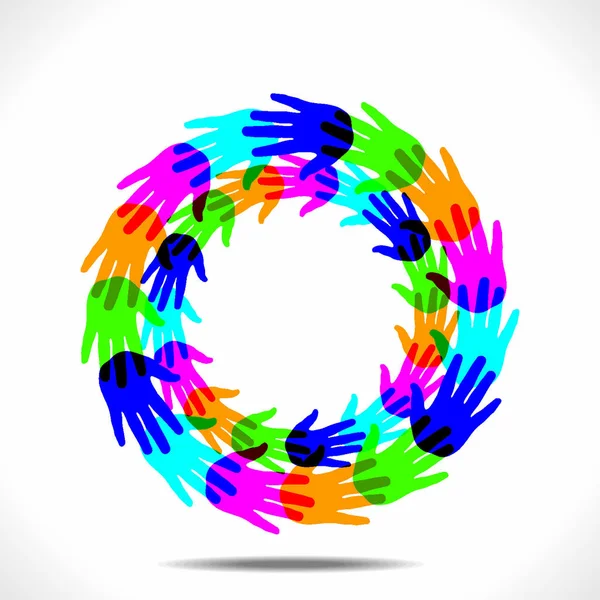 Colorful Hand Background Stock Vector Stock Vector Image by ©YAYImages ...