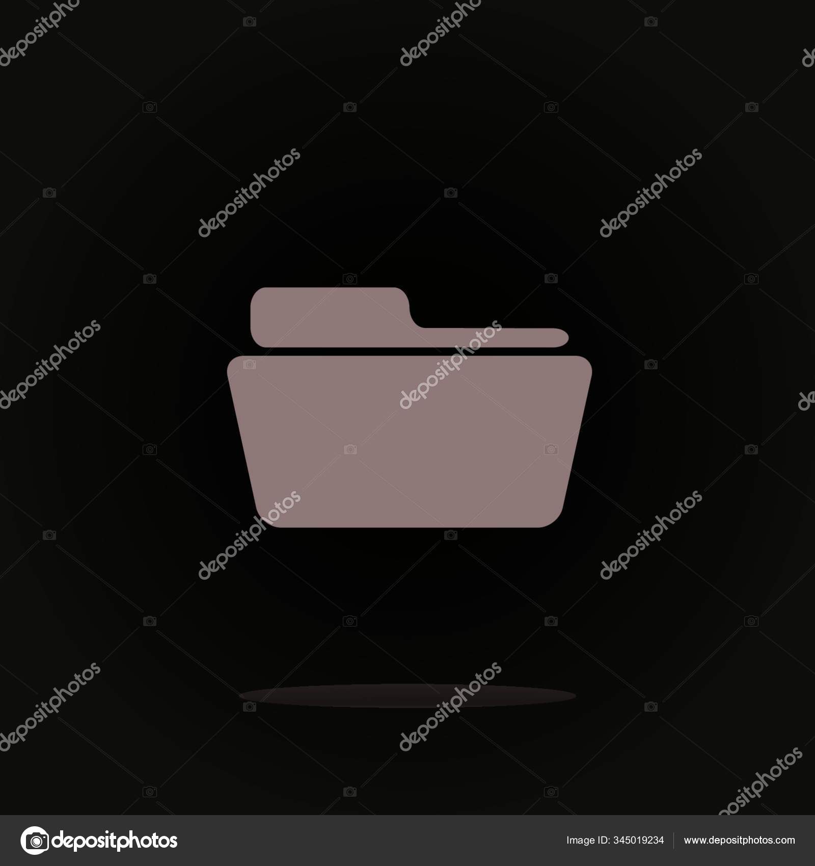 Image vectorielle Dossier Icône Vecteur Image D'icône Dossier Image D ...