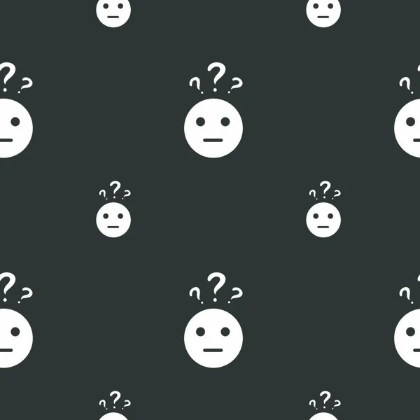 Question Mark Man Incomprehension Icon Sign Seamless Pattern Gray ...