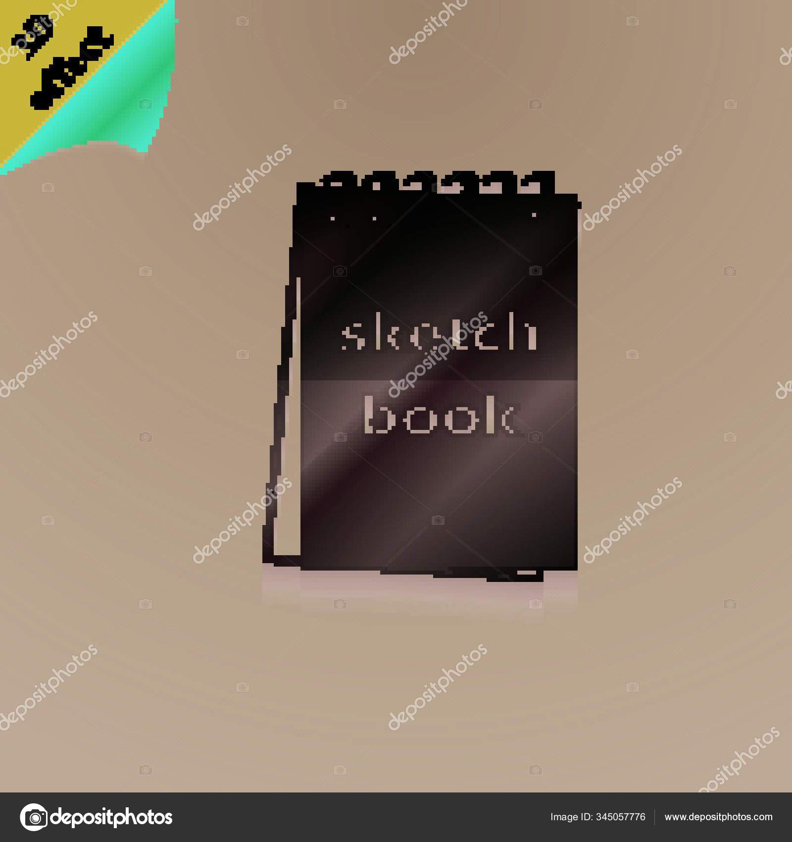 Sketchbook Icon Symbol Style Trendy Modern Design Space Your Text Stock ...