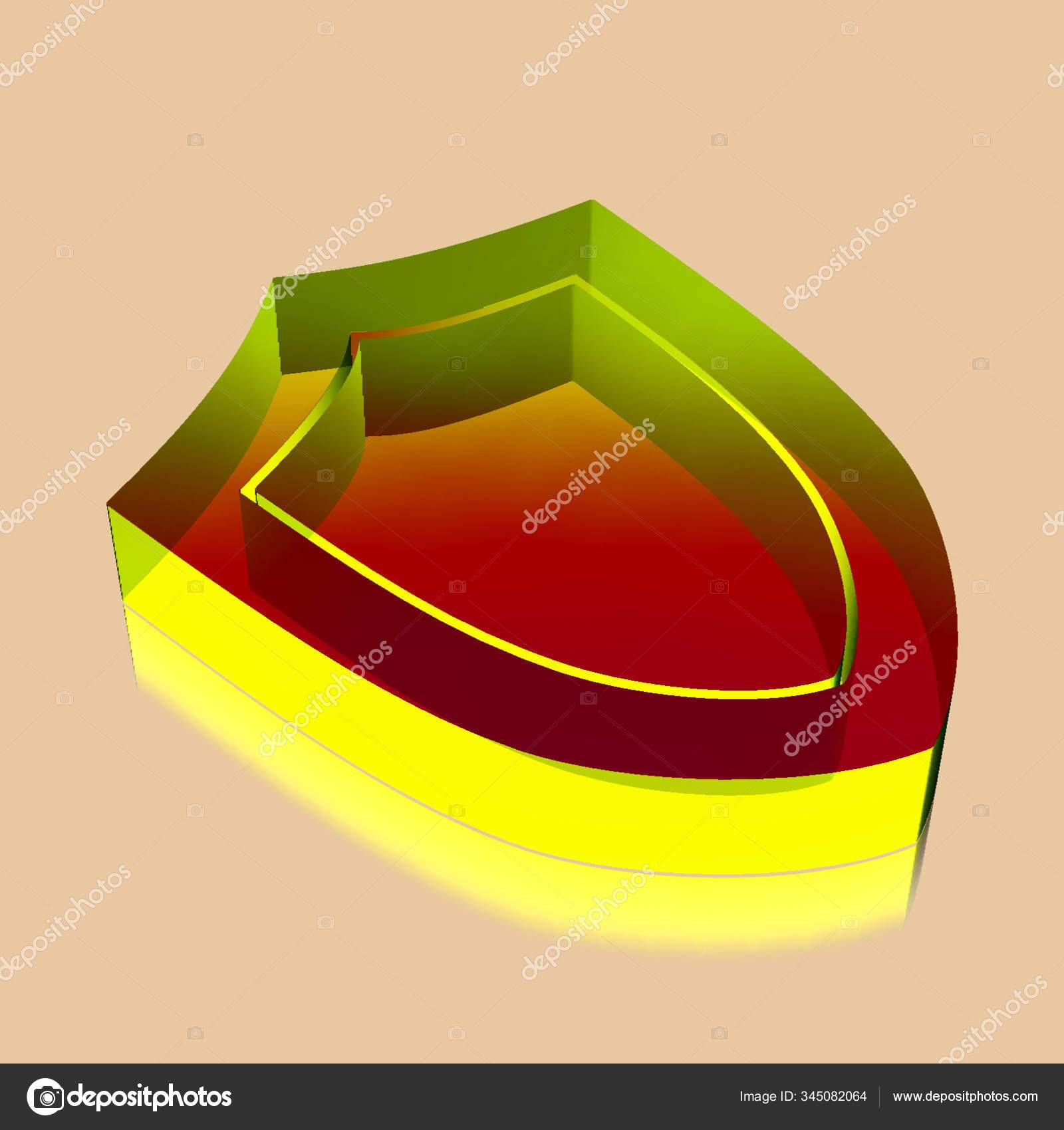 Neon Glowing Shield Icon Made Glass Reflection Black Background Eps ...