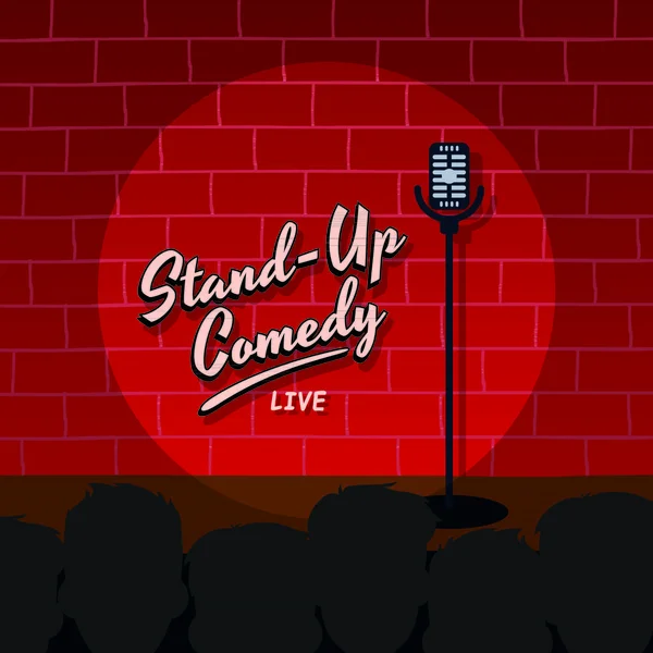 Stand Comedy Cartoon Theme Vector Illustration Stock Vector by ...