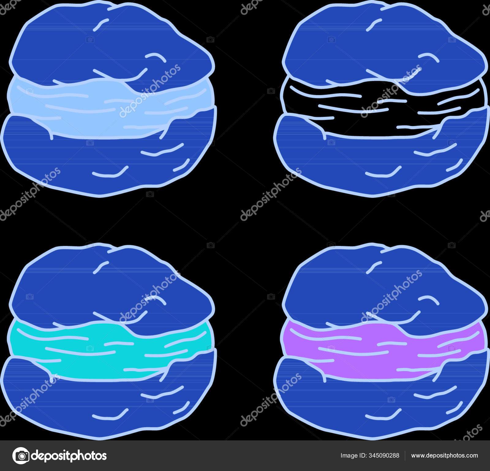 Cream Puff Cake Pastry Theme Vector Art Illustration Stock Illustration By ©yayimages 345090288