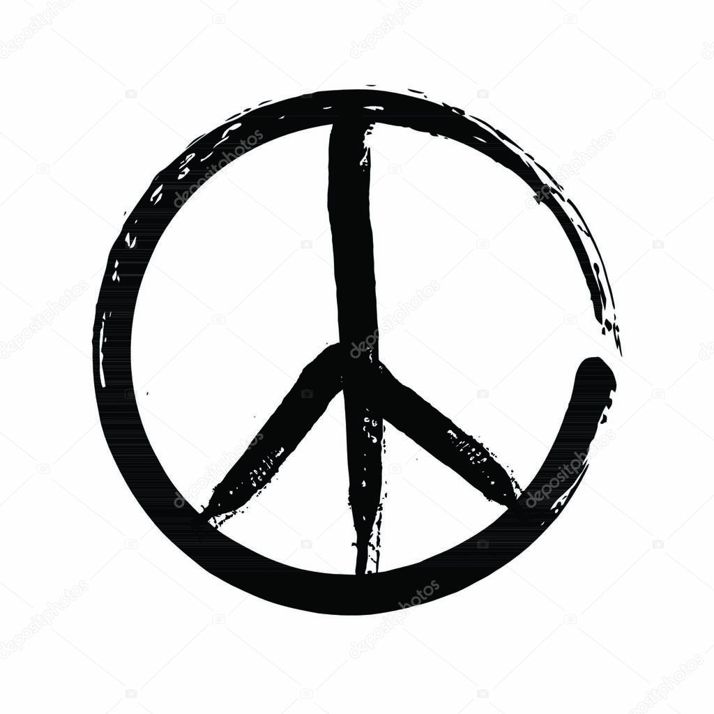 s mbolo de paz vector icono. Guerra y paz amistad pacifismo. ilustraci n de paz 2024