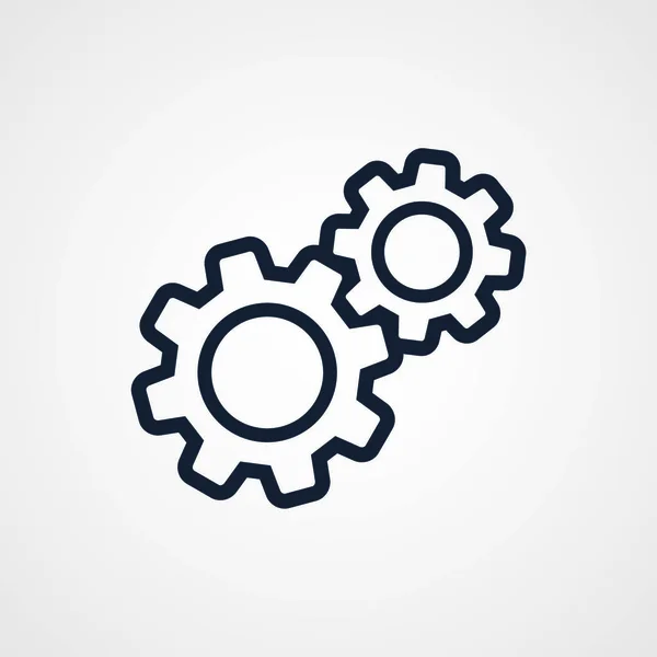 Cog Settings Icon Symbol Theme Vector Art Illustration Stock Vector ...