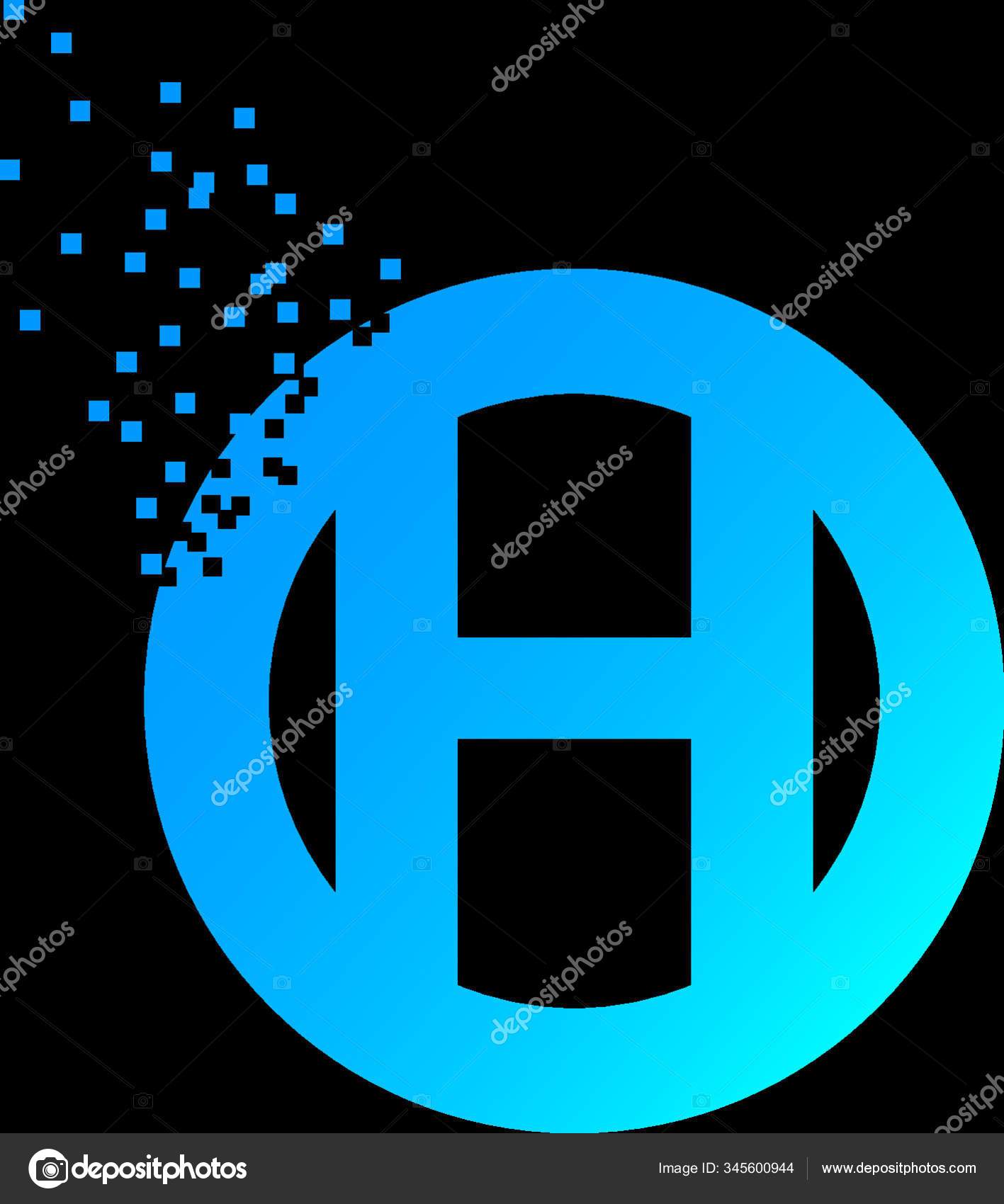 Circle Initial Letter Uppercase Logo Design Template Vector Stock ...