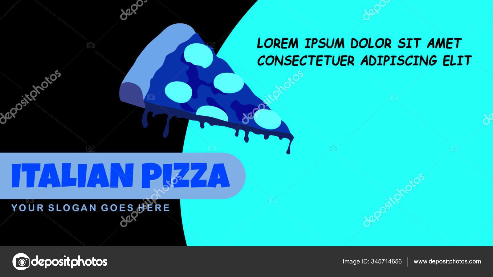 Pizza Food Menu Banner Template Theme Vector Illustration Stock Vector ...