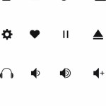 Speaker icons on white background. Volume control. Stock Vector Image ...