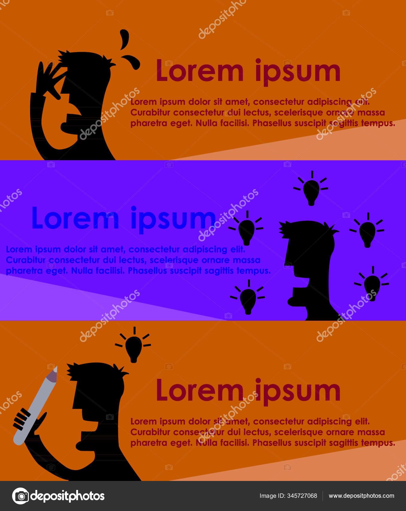 Brochure Man Slide Lamp Vector Illustration Eps Stock Vector Image by ...