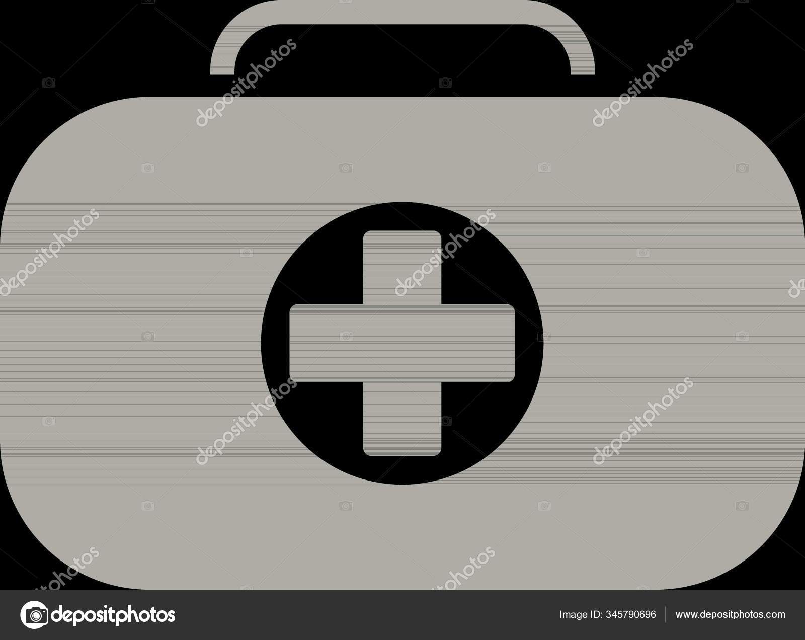 First Aid Kit Symbol Medical Services Icon Flat Design Isolated Stock ...