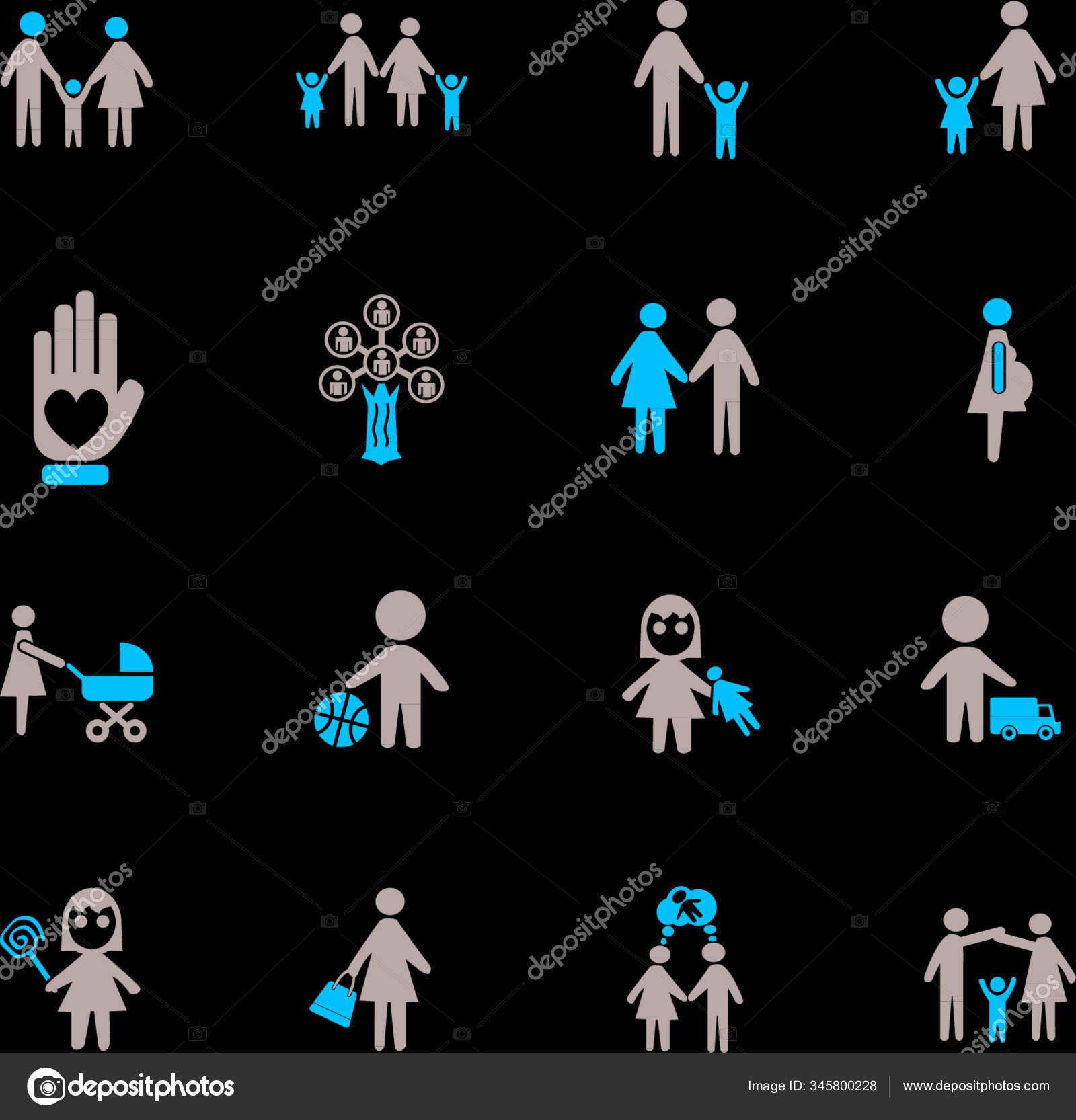 Family Web Icons User Interface Design Stock Vector Image by ©YAYImages ...