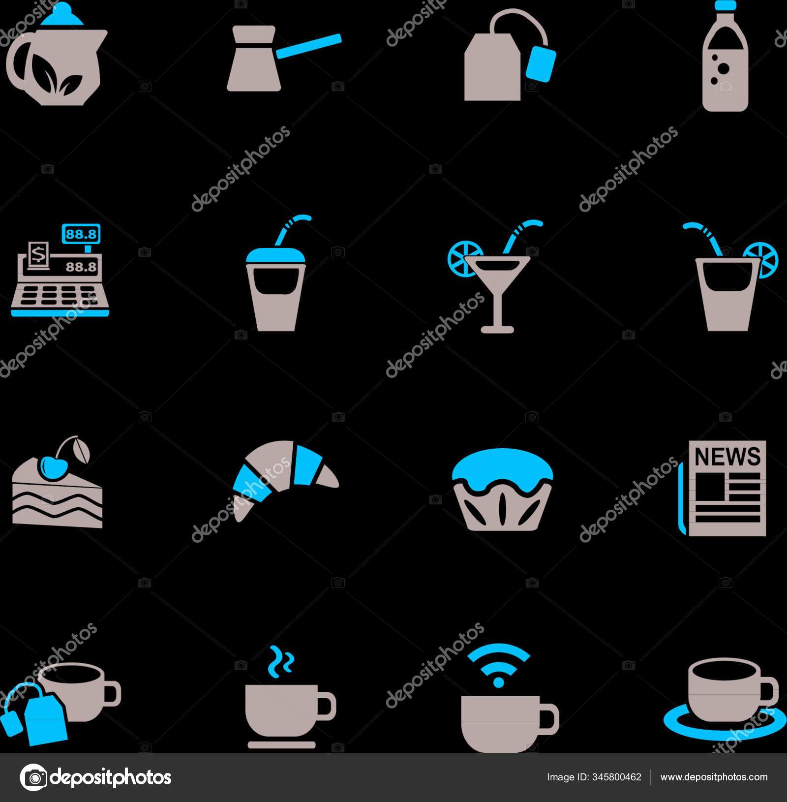 Cafe Web Icons User Interface Design Stock Vector by ©YAYImages 345800462