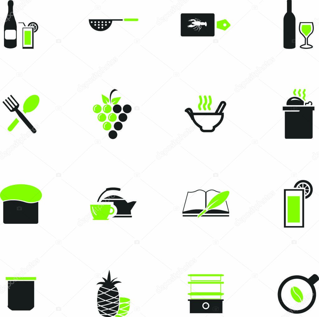 Símbolo de comida y cocina para iconos web 2022