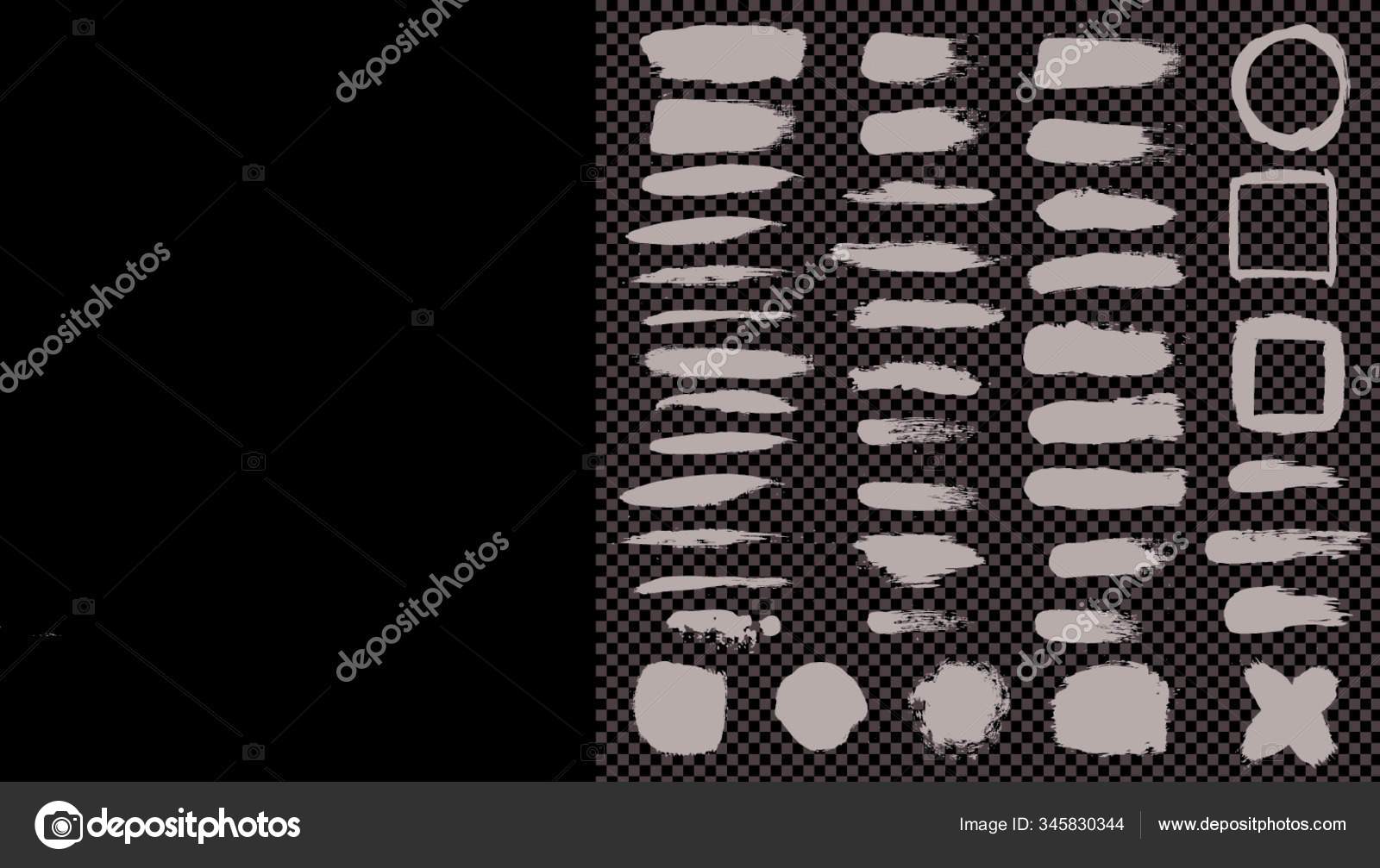 Black Blobs Set Vector Illustration Stock Vector By ©yayimages 345830344