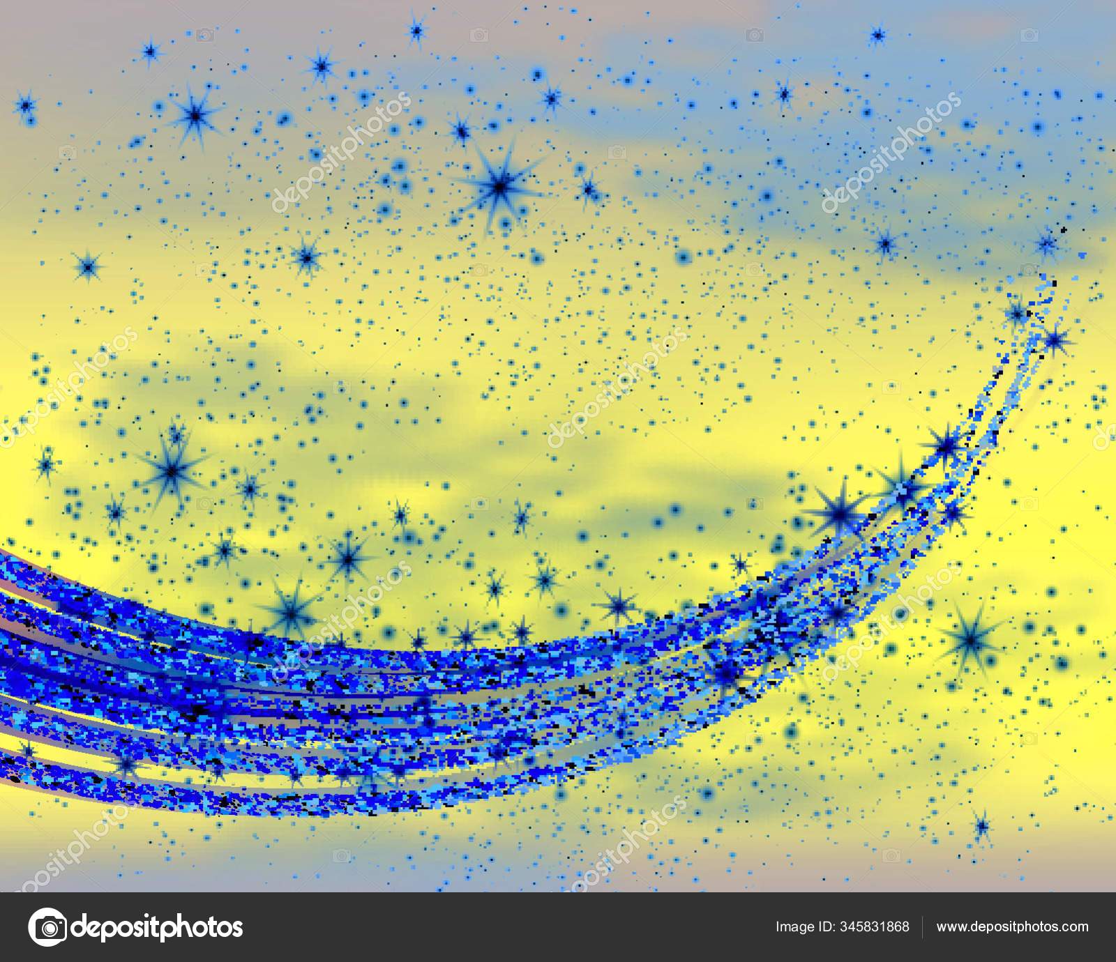 Magic Space Fairy Dust Infinity Abstract Universe Background Blue Gog ...