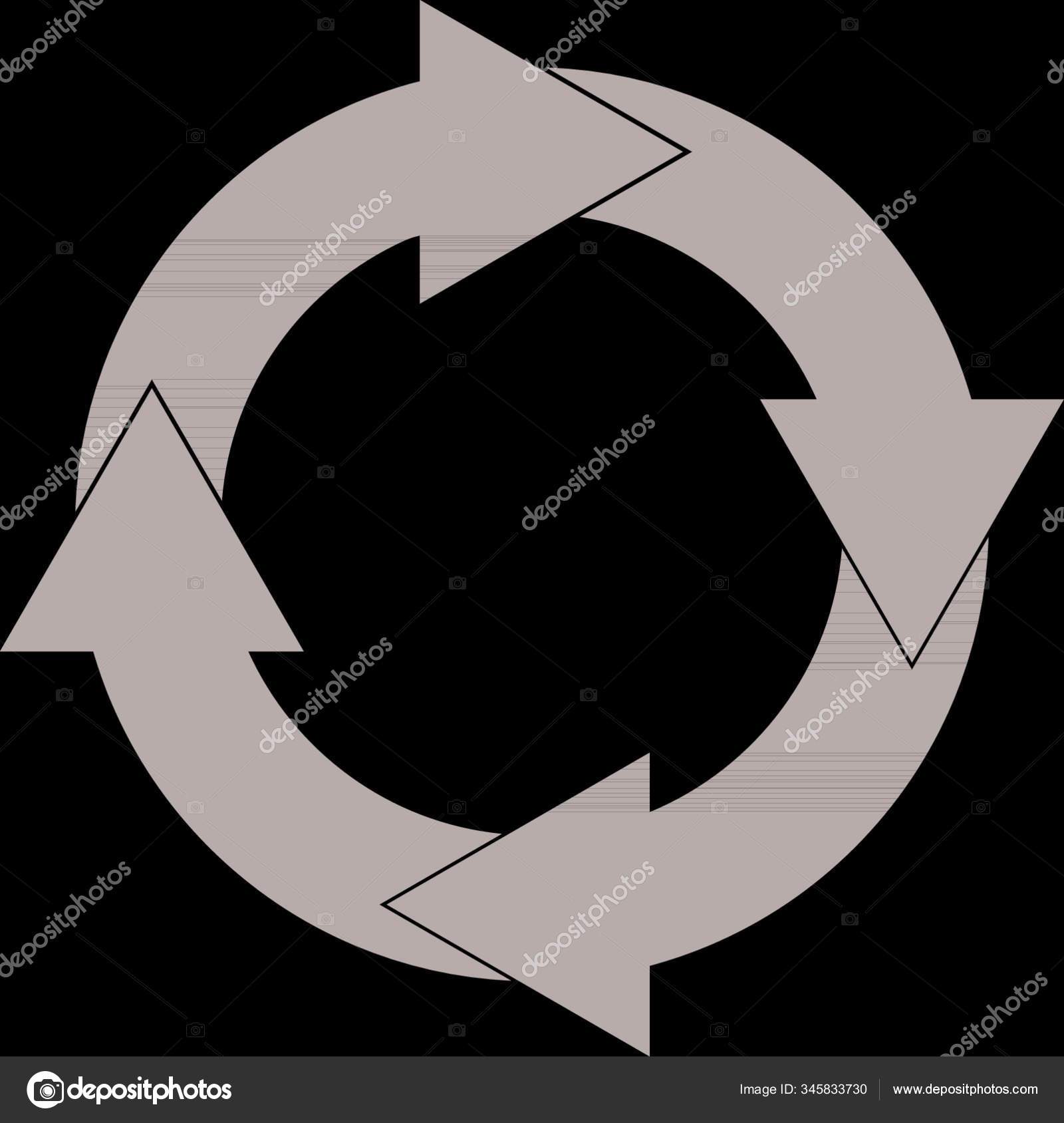 Black Repetitive Arrow Icons Set Vector Illustration Eps10 Stock Vector ...