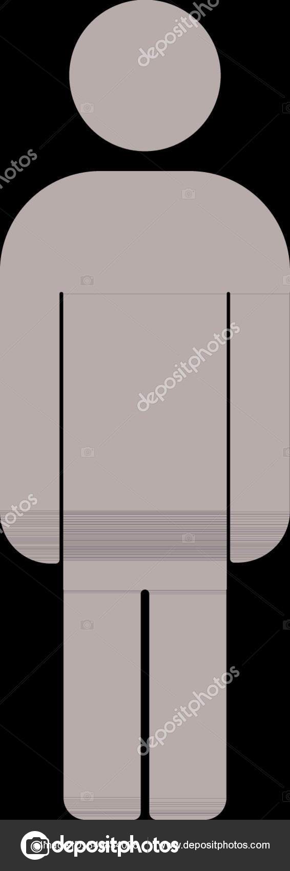 Human Male Sign Icon Man Person Symbol Male Toilet Flat Stock Vector by ...