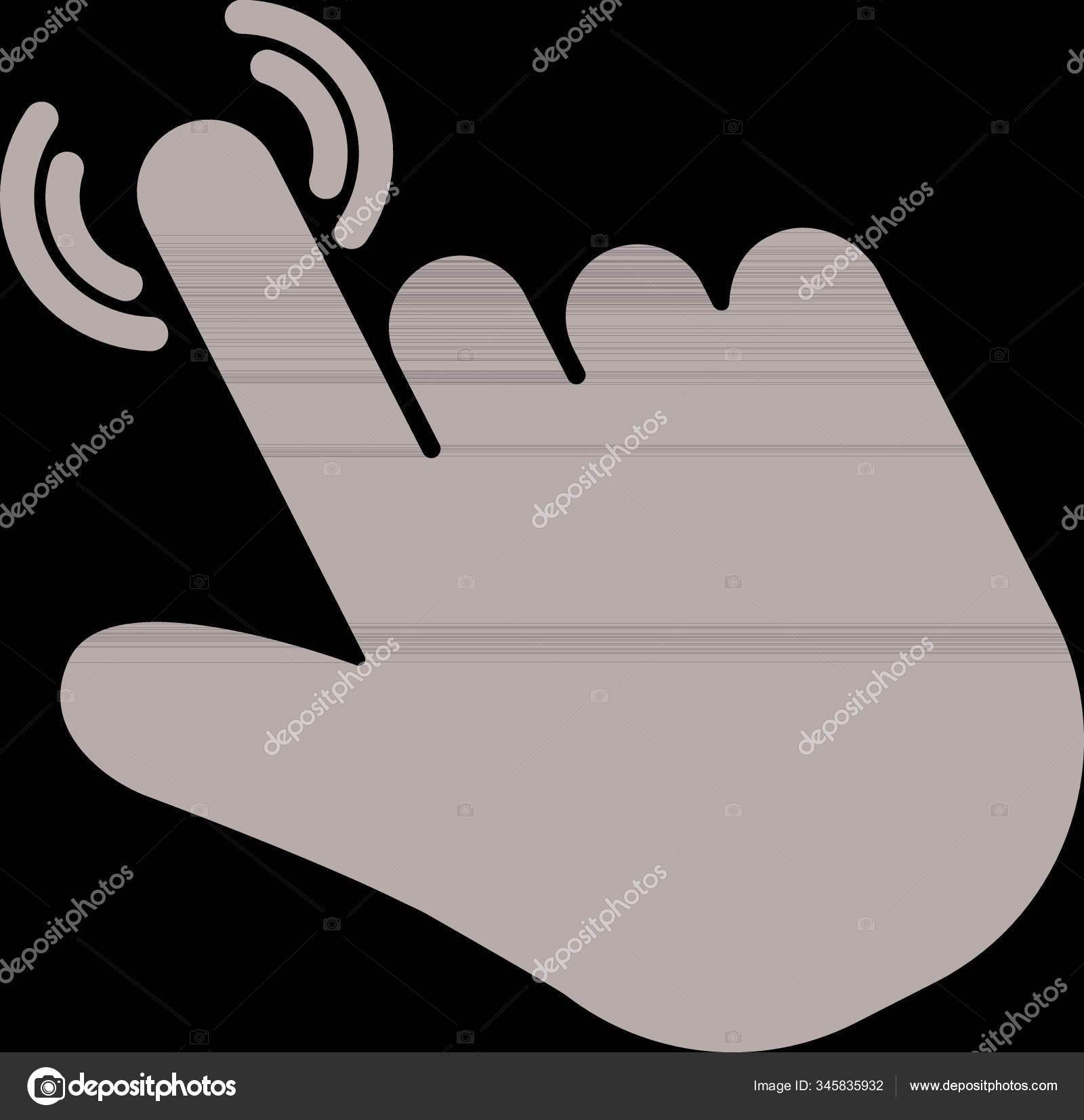 Hand Cursor Arrow Vector Icon Digital Communication Mouse Click Symbol ...