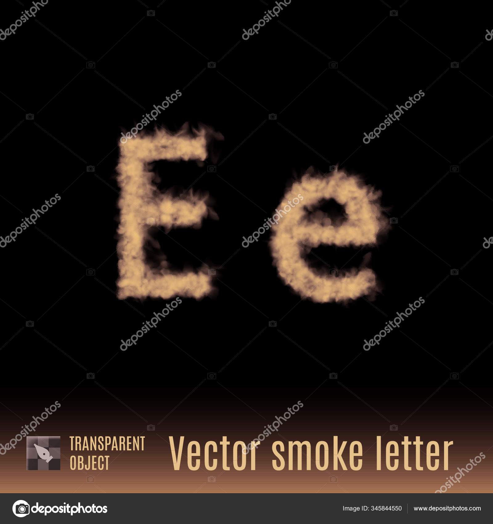 Smoke Shape Letter White Background Stock Vector by ©YAYImages 345844550