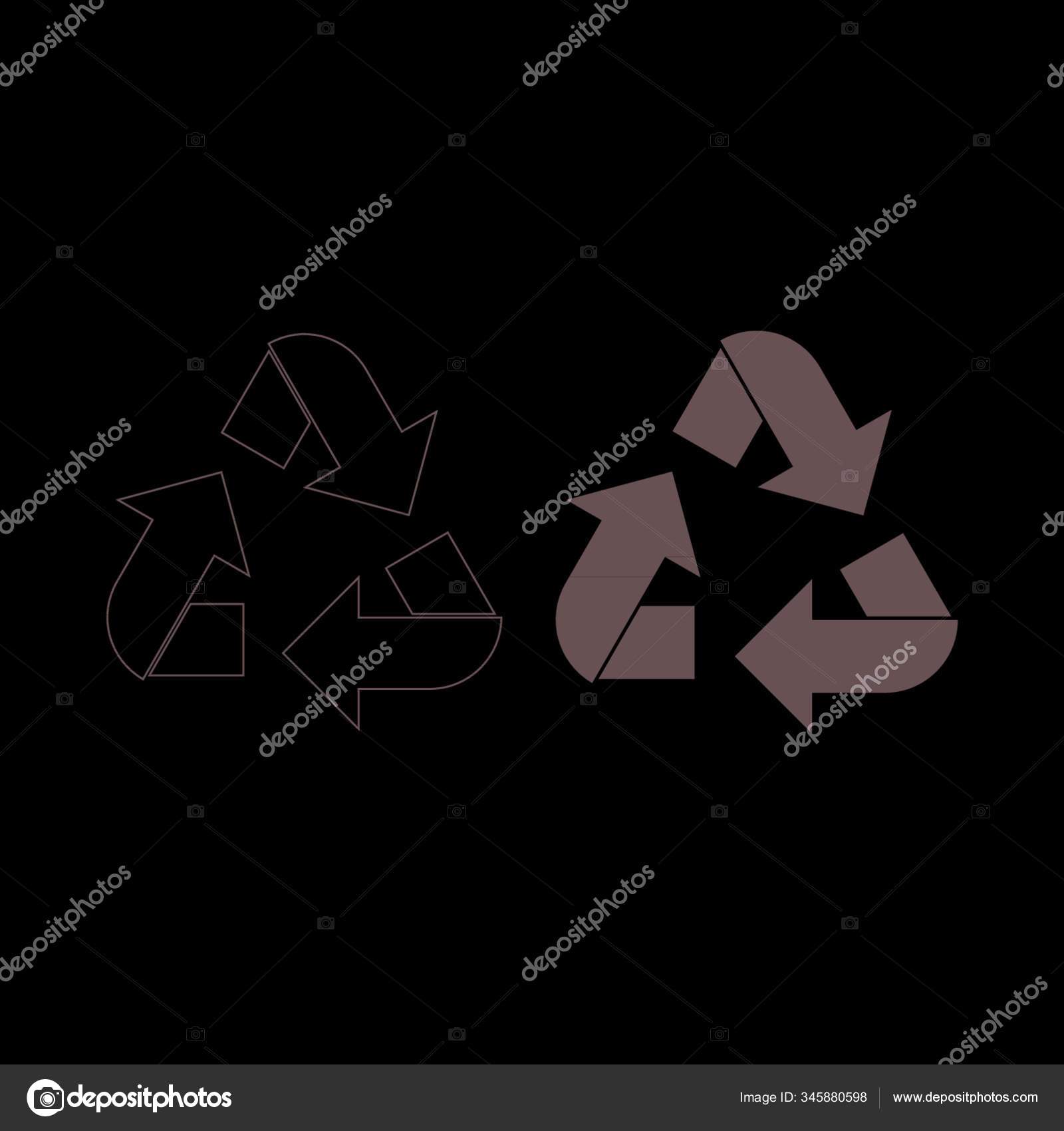 Recycling Arrows Grey Color Icon Stock Vector by ©YAYImages 345880598