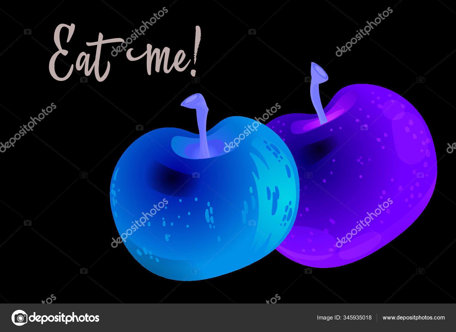 Two Apples Isolated White Background Vector Stock Vector by ©YAYImages ...