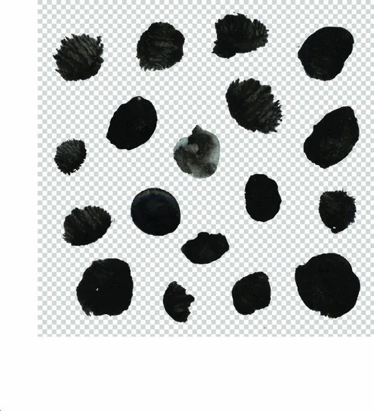 Black Blobs Set Vector Illustration Stock Vector By ©yayimages 345830344