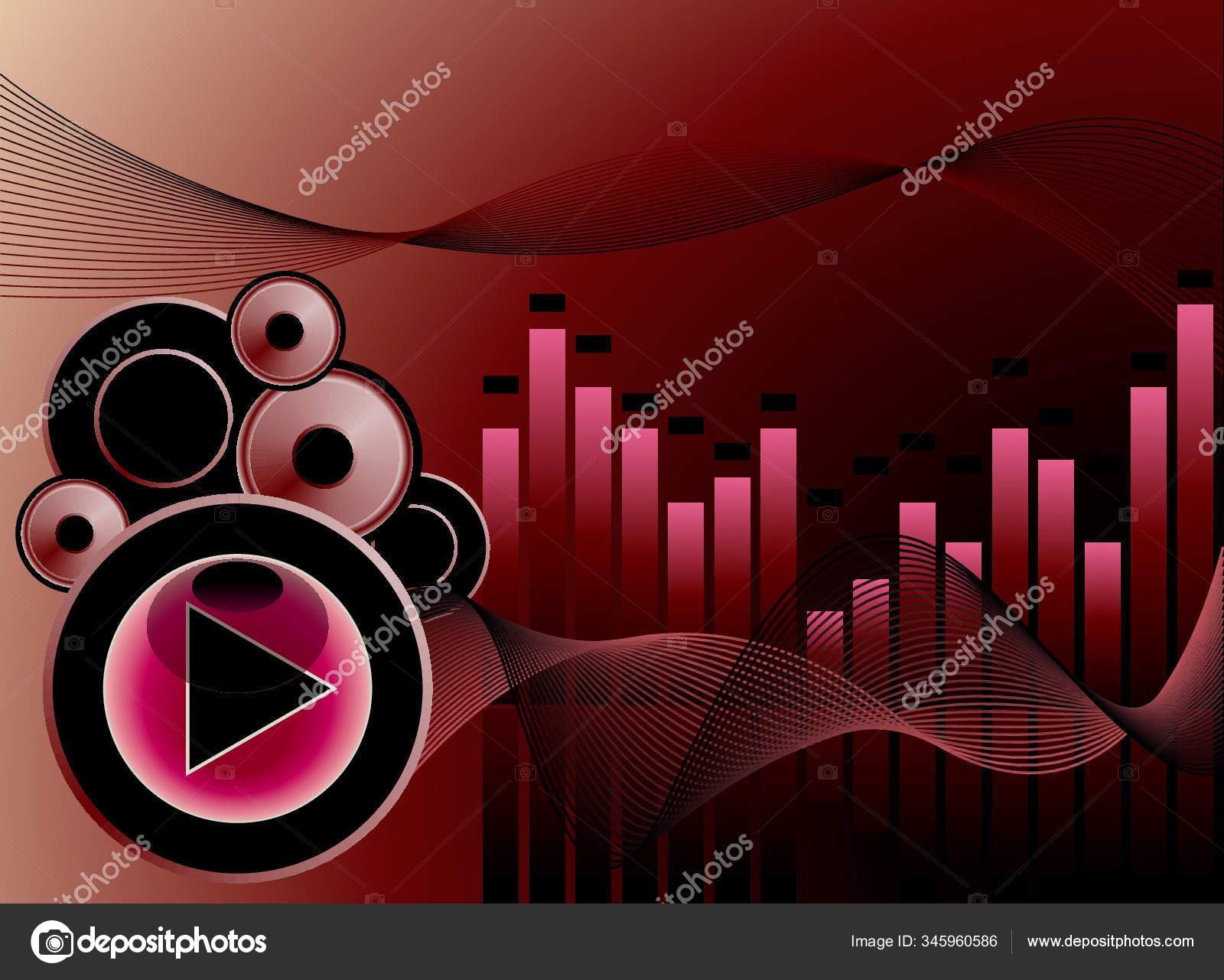 Vector Illustration Musical Theme Play Button Speakers Stock Vector ... Vector Illustration Musical Theme Play Button Speakers Stock Vector ...