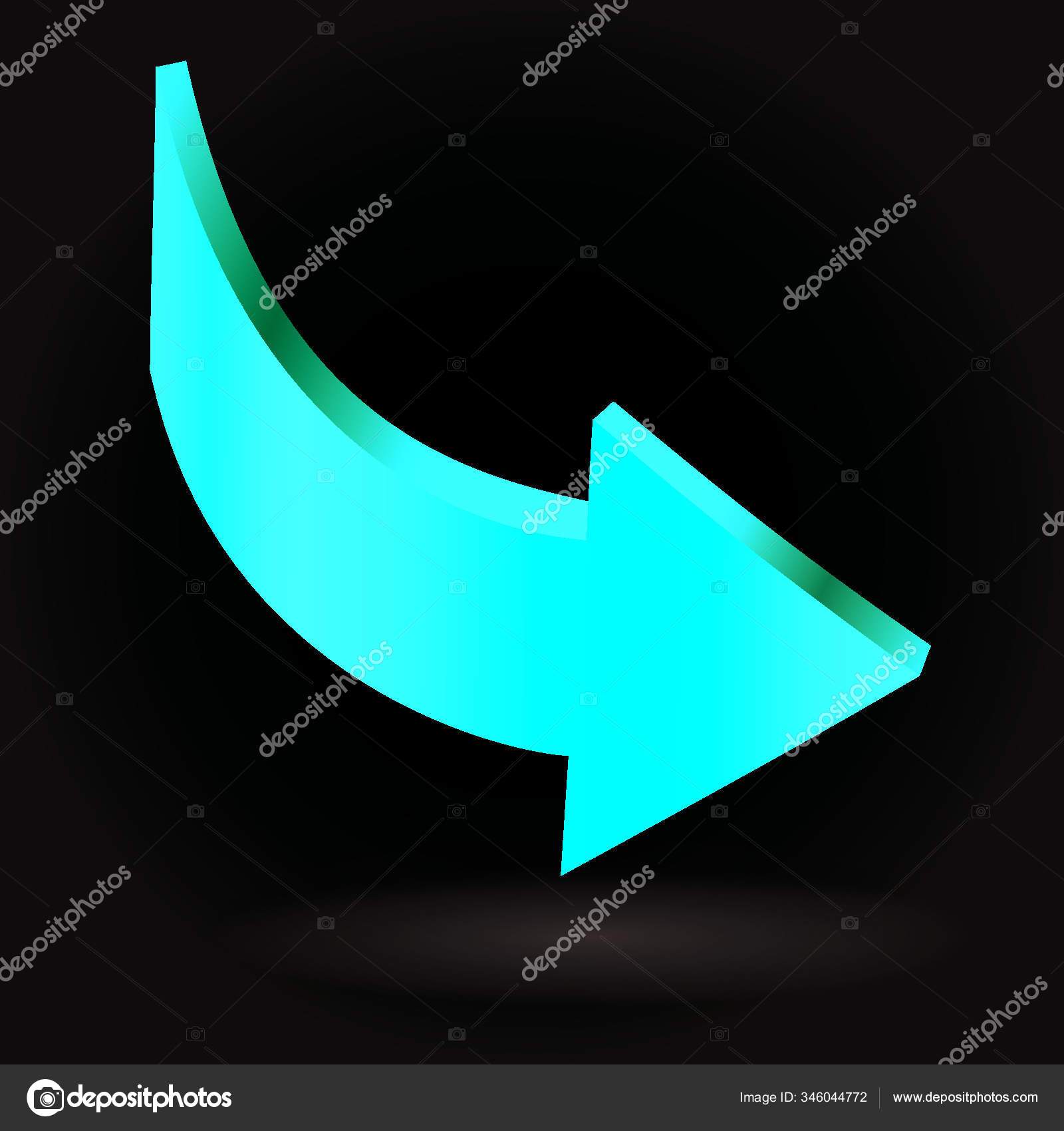 Red Arrow Neutral White Background Illustration Stock Vector by ...