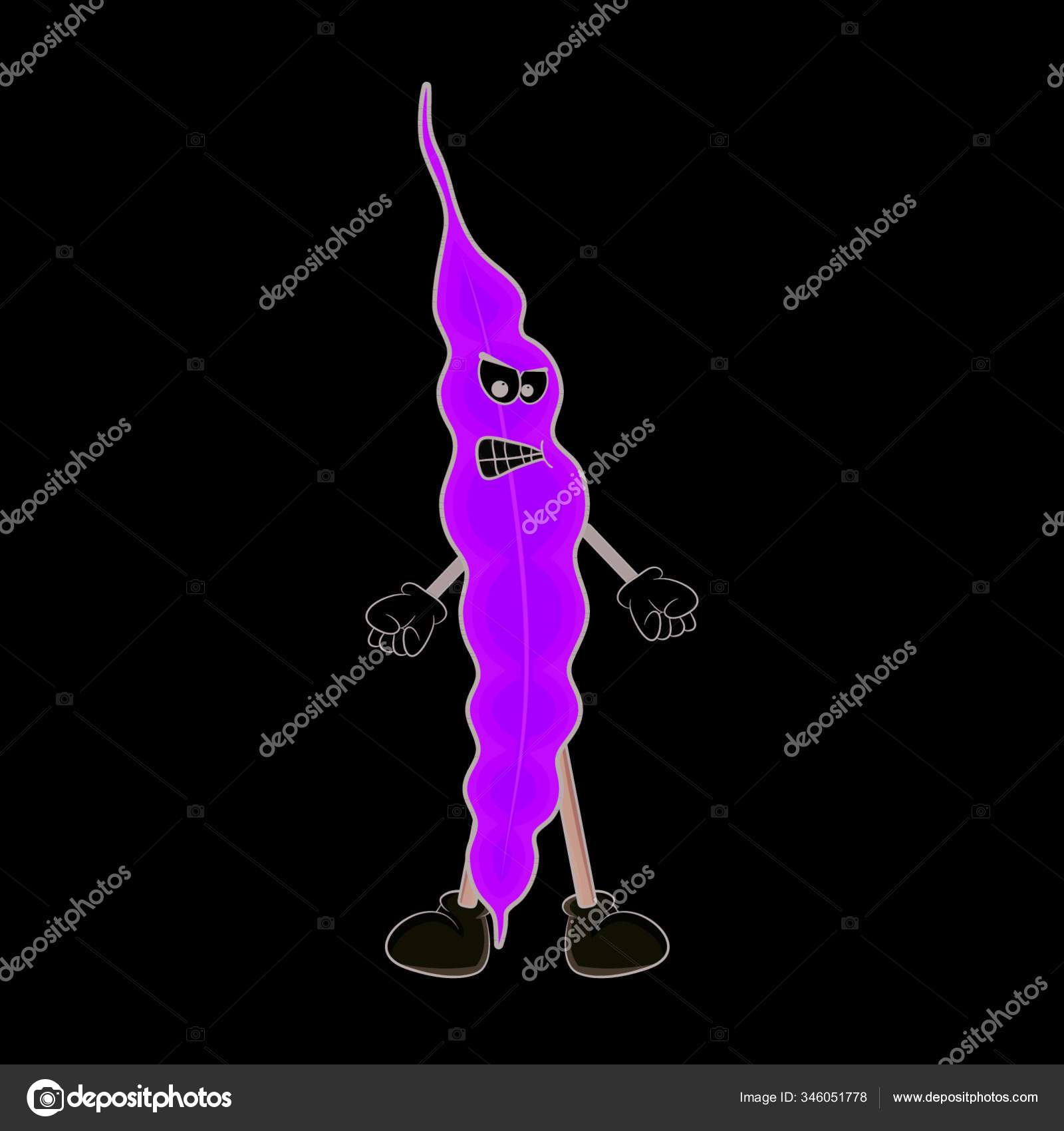 Cartoon Green Pea Angry Mad Isolated White Background Stock Vector by ...