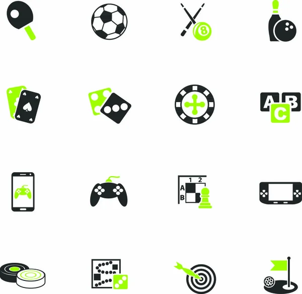 Fun game icons set Stock Vector Image by ©huhulin #12600973